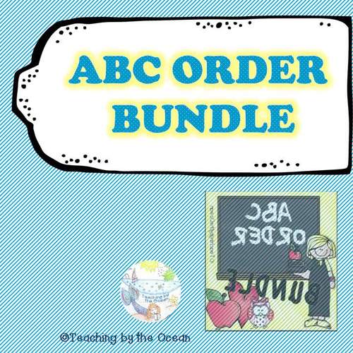 SEASONAL BUNDLE ABC Order Worksheets - Alphabetical Order Practice No Prep