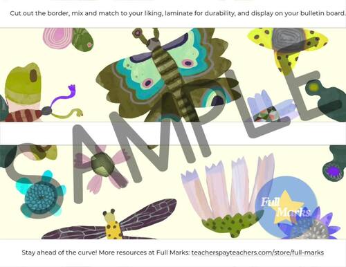 Wonderfully Whimsy Boho Bulletin Board Borders, Colorful Printable ...