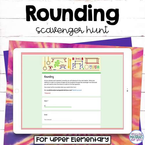 Rounding Whole Numbers and Decimal Numbers Scavenger Hunt | TPT