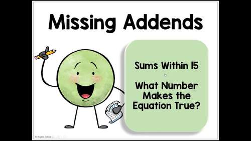 Missing Addends | Missing Subtrahends | Missing Minuends | Digital Task ...