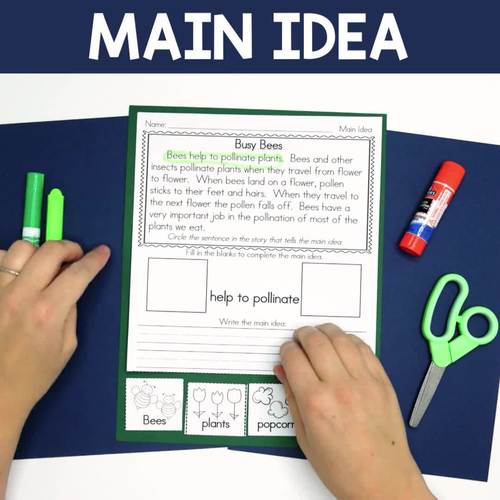 Main Idea and Supporting Details Passages Worksheets and Activities BUNDLE