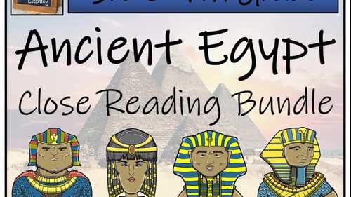 Ancient Egypt Close Reading Comprehension Activity Bundle | 3rd & 4th Grade