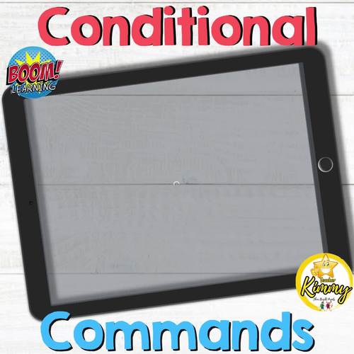 Back to School Conditional Commands Auditory Comprehension Boom Cards