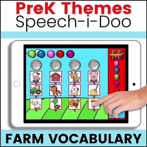 PreK Themes Farm | Digital Cariboo - Speech-i-Doo FARM Vocab | Speech ...