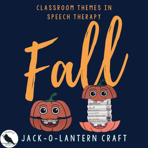 Jack-o-Lantern Speech Therapy Craft Artic, Affirmations, & AU ...
