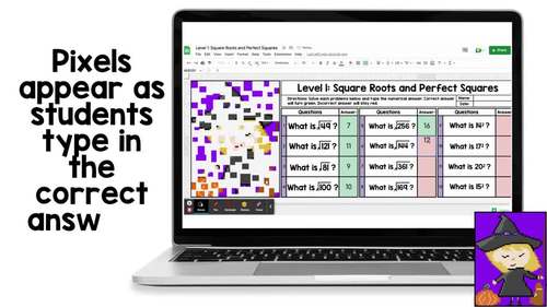 6th - 8th Grade Math Thanksgiving Digital Pixel Art Bundle Fall Math ...