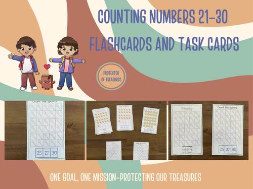 Dollar Deals! Counting Numbers to 30 Flashcards & Task Cards ...