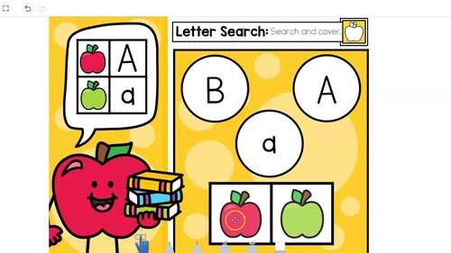 INSTANT Digital THEMATIC APPLE Games PRE-LOADED TO SEESAW & GOOGLE SLIDES