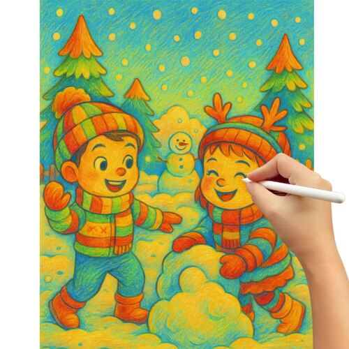 Winter Holiday Coloring Pages | Fun Seasonal Activities for K-2 Kids