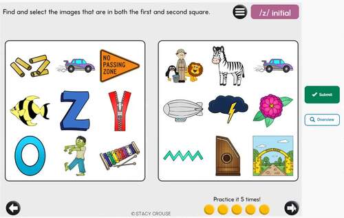 Z Articulation Game for Speech Therapy Teletherapy Activity BOOM™ CARDS ...