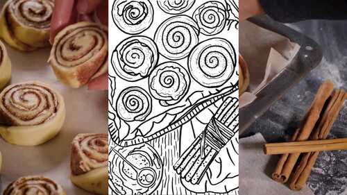 Cozy Food And Desserts Coloring Pages Bundle - Fun Activity by Fairychamber
