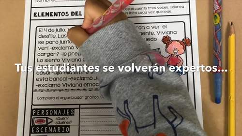 JULY READING COMPREHENSION STORY ELEMENTS IN SPANISH PRINT AND DIGITAL