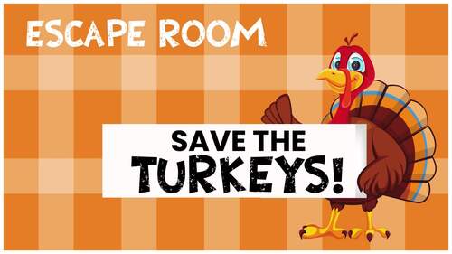 THANKSGIVING ESCAPE ROOM SIMPLE HIDDEN OBJECTS PDF + STUDENT ANSWER SHEET