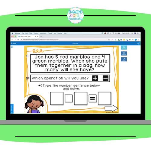 Math Word Problems to 20 Digital Boom Cards™ and Google Slides | TPT