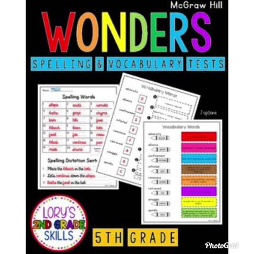 5th Grade WONDER BUNDLE by Lory Evans - Lory's 2nd Grade Skills | TPT