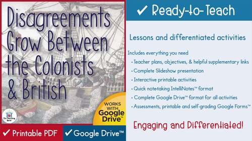 Disagreements Grow Between the Colonists and British United States ...