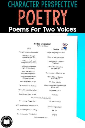 Partner Poetry | Anthology Collection | Poems for Two Voices by ...