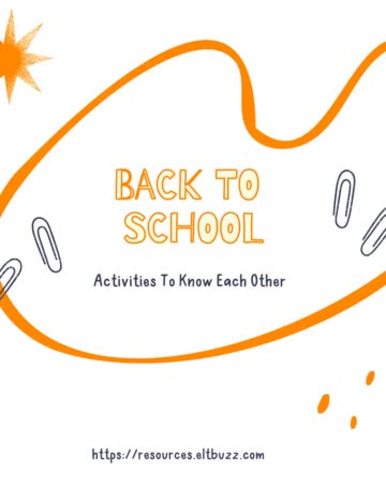 Getting To Know Each Other - Interview. Back To School. Speaking. ELA ...