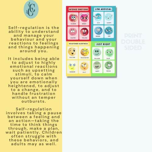 Emotional regulation flash cards, zones of regulation skill, SEL ...