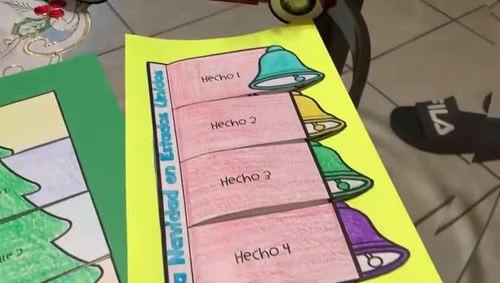 Fun Christmas Spanish Activities Flipbooks Reading Nouns Adjectives ...