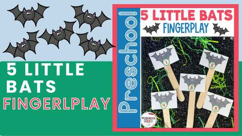Preschool Songs and Fingerplays - 5 LITTLE BATS by Preschool SOS
