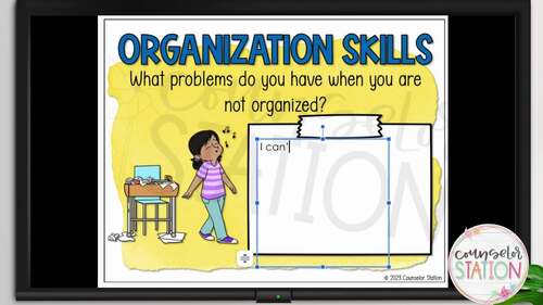 Organization Skills Executive Functioning Lesson for 4th, 5th, & 6th Grade