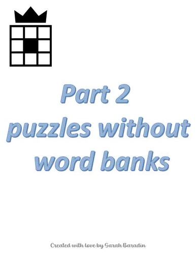Women's History Month Crosswords Puzzle With Word Bank Women in STEM