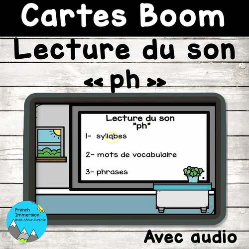 Lecture de sons composés French phonics son "ph" sur Boom avec audio