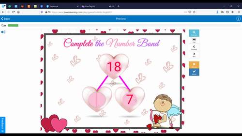 Valentines Day Math Number Bonds Up to 20 Boom Cards Digital Math Centers