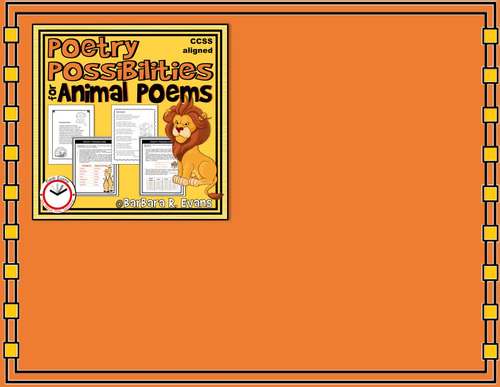 POETRY UNIT Animal Poetry Activities Poetry Elements Writing Science