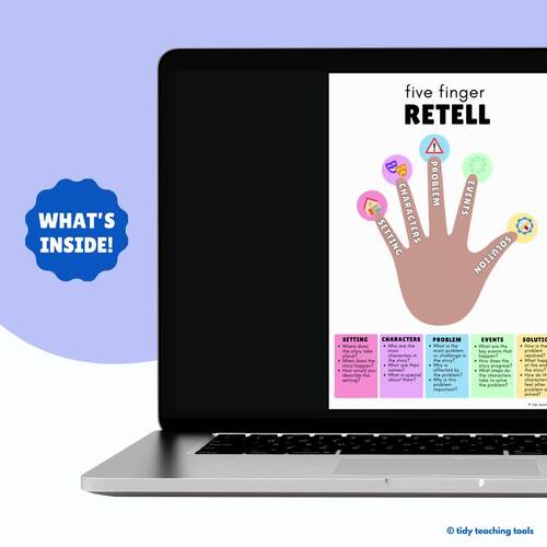 Five Finger Retell | Posters and Story Retelling Templates | TPT
