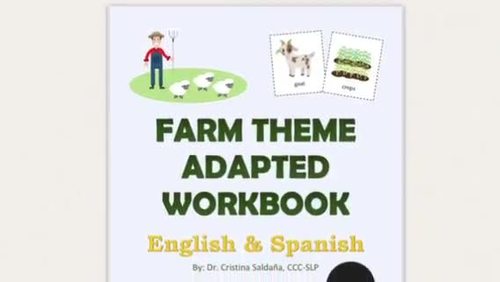 FARM THEME ADAPTED WORKBOOK- Bilingual English & Spanish | TPT