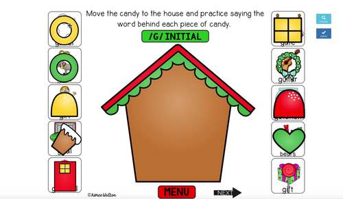 Build a Gingerbread House Interactive Articulation Speech Boom Cards™
