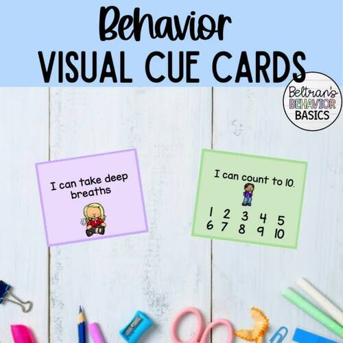 Behavior Visuals | Cards for Coping & Replacement Skills Special Education