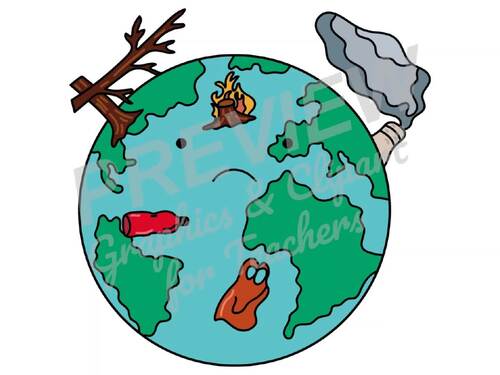 Earth Day Clip Art Set Eco-friendly Environment {Clipart for Teachers}