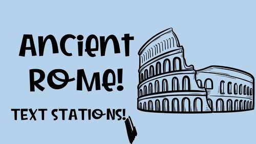 Ancient Rome Text Stations | Culture & Daily Life | Reading Passages ...