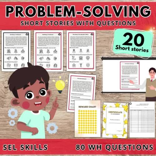 Problem Solving Short Stories W/ Questions Worksheets l Flexible ...