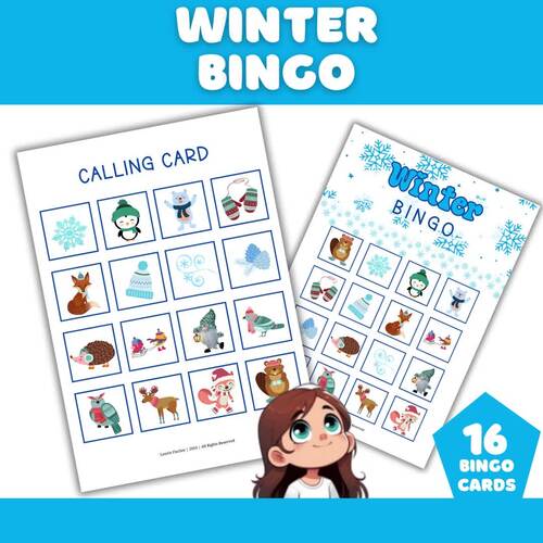 Winter Bingo | Classroom Games by Colorful Creative Printables | TPT