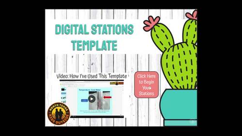 Digital Stations Editable Template for Google Slides Back to School ...