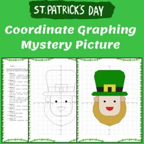St. Patrick's Day Math Coordinate Graphing - Plotting & Coloring ...