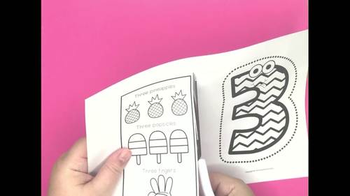 Summer Math Number Craft Activities by Tech Teacher Pto3 | TPT