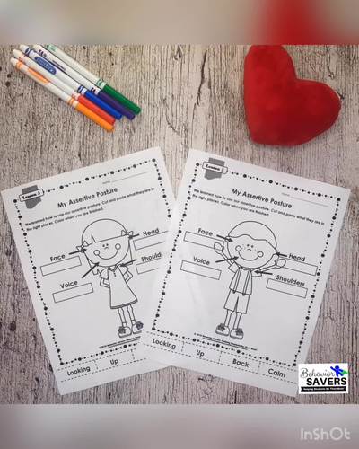 SECOND STEP KINDERGARTEN-24 Lesson Worksheets by Behavior Savers
