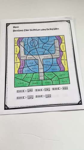No Prep Music Activity | Football Color By Code Worksheets | Solfege ...
