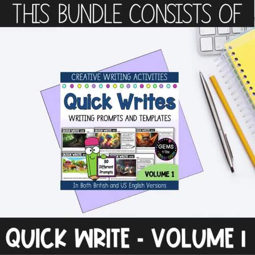 BUNDLE - Quick Write Creative Writing Picture Prompts - Vol. 1 & 2 ...
