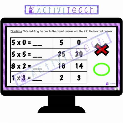 Basic Multiplication and Division Facts Practice Math Center Activities ...