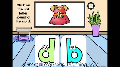 Boom Cards Phonics B & D Reversals Digital Task Cards Distance Learning