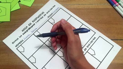 Geometría-polígonos tarjetas y actividades/ Spanish geometry task card