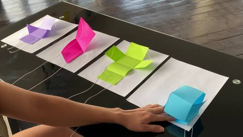 Pull Up Nets Math Project Interactive 3D Shapes Back to School Activity ...