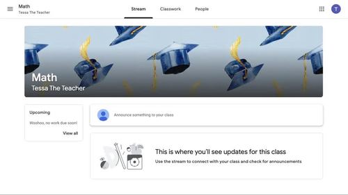 ANIMATED Google Classroom Header Banner GIF Graduation Hats | TPT