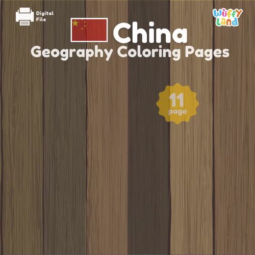 East Asia Geography Coloring Pages Bundle | Japan China Korea Taiwan ...